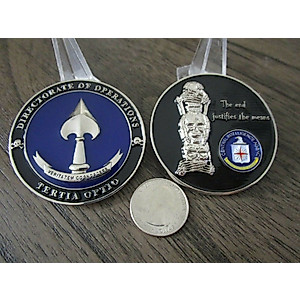 Oneworldtreasures CIA Directorate of Operations Clandestine End Justifies The Means Challenge Coin