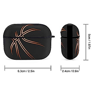Cool Basketball Airpods Case Cover for Apple AirPods Pro Cute Airpod Case for Boys Girls Silicone Protective Skin Airpods Accessories with Keychain