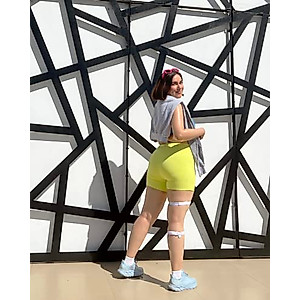 RBX Biker Shorts for Women Buttery Soft Bike Shorts Fitted Yoga Shorts High Waisted Workout Shorts with Pockets Athletic Fit Running Short for Training, Lounging, Gym, Pilates 5-inch Dark Magenta XL