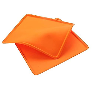 BAKER DEPOT 2 pcs Swiss Roll Cake Mat Pad Baking Tool Pastry Tools Silicone Nonstick Baking Rug Mat Silicone Mould