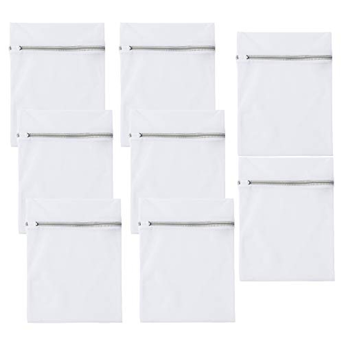 8 Pack Laundry Mesh Bags,16 x 12 Inch Zipper Mesh Laundry Bag for Washing Machine,Travel Laundry Bags for Stocking,Underwear,Bra and Lingerie