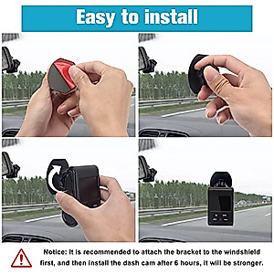 ChengFu Dash Cam Mount, Dash Cam Suction Mount, Dash Cam Mount Holder, Stickable Suction Cups Mount, Compatible with VIOFO A119 V3