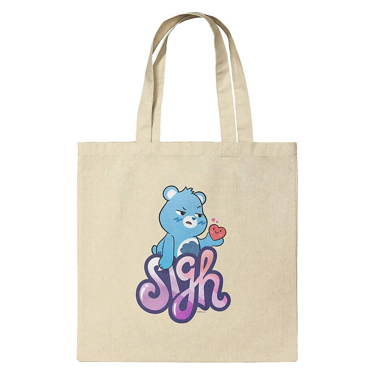 GRAPHICS & MORE Care Bears: Unlock the Magic Grumy Bear Sigh Grocery Travel Reusable Tote Bag