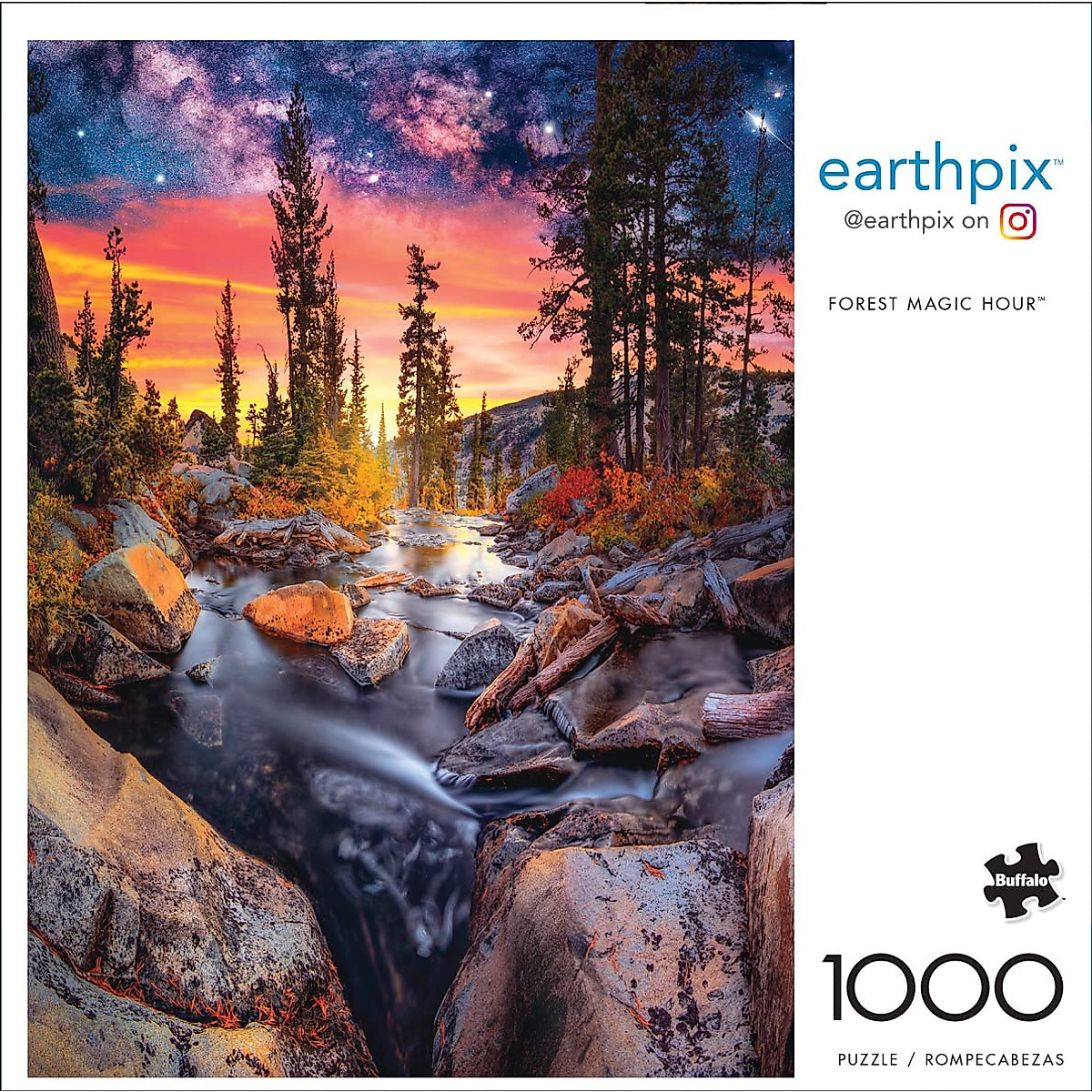 Buffalo Games - Earthpix - Forest Magic Hour - 1000 Piece Jigsaw Puzzle for Adults -Challenging Puzzle Perfect for Game Nights - Finished Size is 26.75 x 19.75