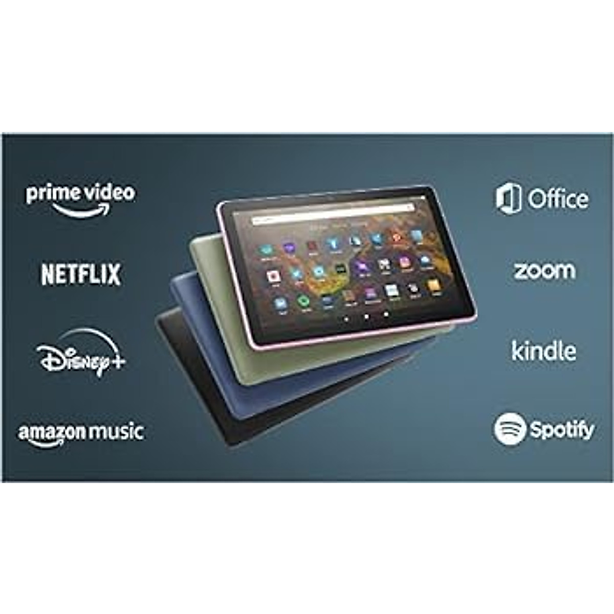 All-new Fire HD 10 tablet, 10.1", 1080p Full HD, 32 GB, latest model (2021 release), Black, without lockscreen ads