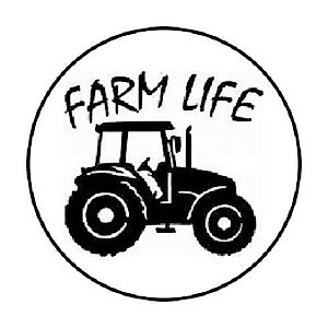 48 pcs Farm Life Tractor !!​ Stickers Envelope Seals Labels Round Tags, Stamps Sticker for Gift Cards, Envelopes, Boxes for Holiday, Birthday, Christmas