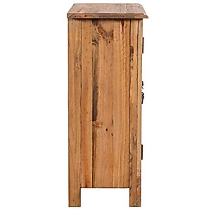 vidaXL Bathroom Side Cabinet Bathroom Wall Cabinet Over The Toilet Space Saver Storage Medicine Cabinet with 1 Shelf Cupboard Solid Wood Pine