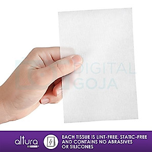 (250 Sheets / 5 Booklets) - Altura Photo Lens Cleaning Tissue Paper, Universal Compatibility Lens Paper for DSLR & Mirrorless Lenses Photo Cleaning