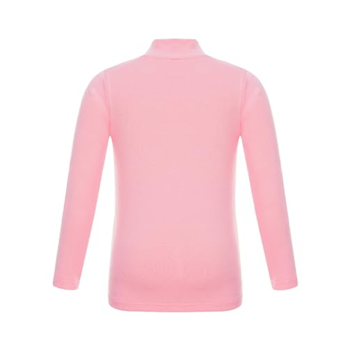 Xnihocha Kids Boys Girls Turtleneck Long Sleeve T-Shirt Thermal Underwear Tops Tee Undershirt Pink 9-10 Years