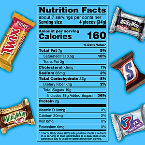 SNICKERS, TWIX, MILKY WAY & 3 MUSKETEERS Variety Pack Fun Size Milk & Dark Chocolate Candy Bars Assortment, 30 Pieces
