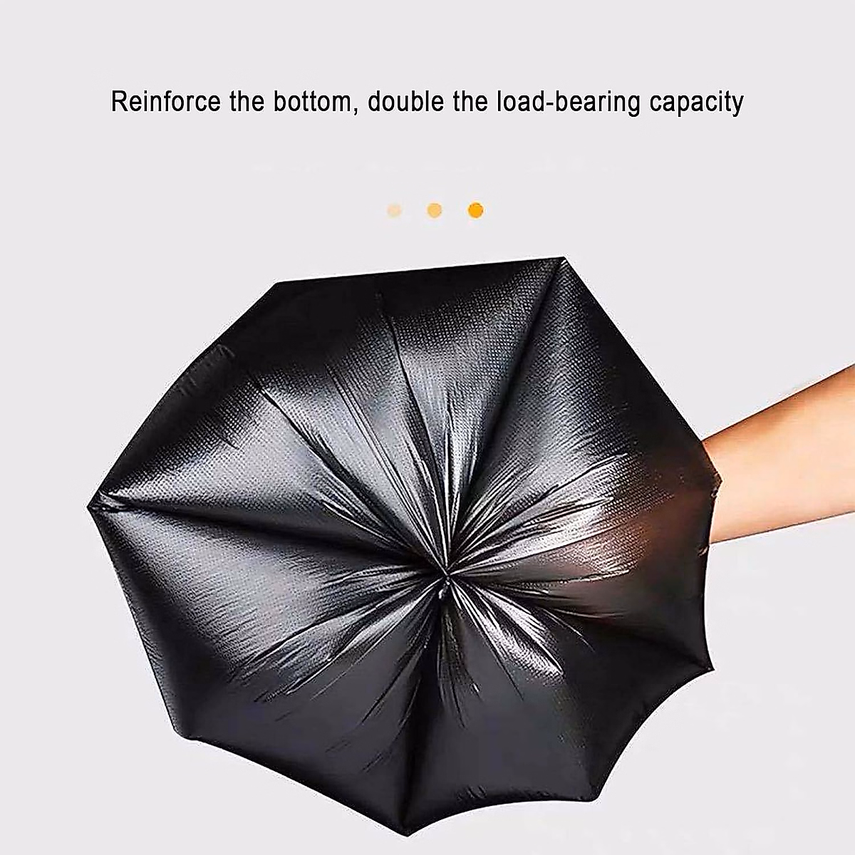 Small Trash Bags, Strong Black Garbage Bags, Unscented Thicken Bin Liner Suitable for Bedroom Home Kitchen 6 Gallon 120 Count