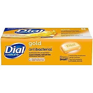 Dial Antibacterial Deodorant Bar Soap, Advanced Clean, Gold, 4 oz, 8 Bars