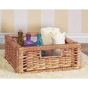 Niche Cubo Set of 4 Half-Size Foldable Wicker Storage Basket- Natural