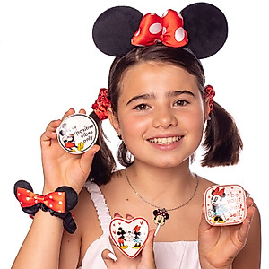 Disney Mickey and Minnie Mouse Mini Trinket Dish Set - Mini Ceramic Trinket Tray, 3-Piece Gift Set - Jewelry Dish Ring Holder