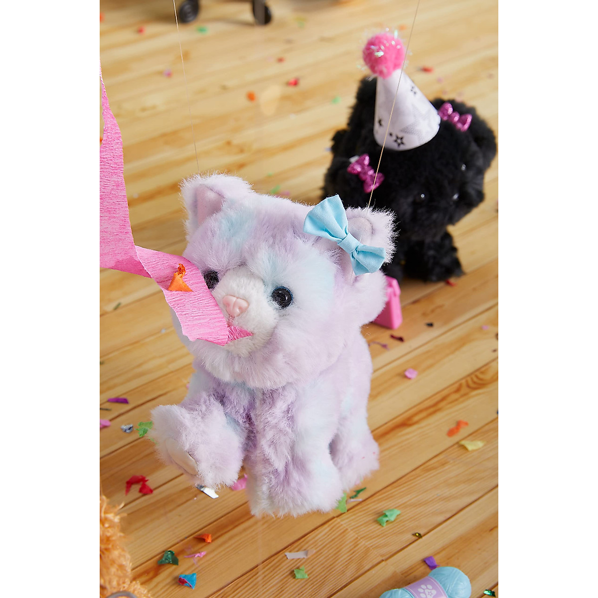 American Girl Truly Me 18-inch Doll Pet Purrpley Pink Kittycat with Magnetic Mouth to Hold Her Yarn Toy, For Ages 6+