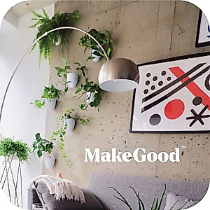 Make Good Virgo Wall Planters (Set of 3) - Easy to Water and Install - Lightweight - Design Your Own Vertical Garden - Melamine Plastic
