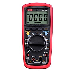 UNI-T Digital Multimeter Tester UT139C, Voltage Meter Tester Capacitance Meter Frequency TRMS 6000 Counts Auto/Manual Ranging