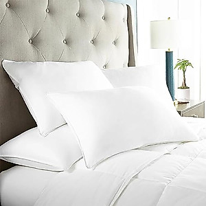 SILUI Pillows Standard Size Set of 4 Pack Soft Medium Support Hypoallergenic Plush Down Alternative Bed Pillow for Back, Stomach or Side Sleepers,20x26in