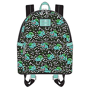 Loungefly Pokemon Bulbasaur All Over Print AOP Womens Double Strap Shoulder Bag Purse