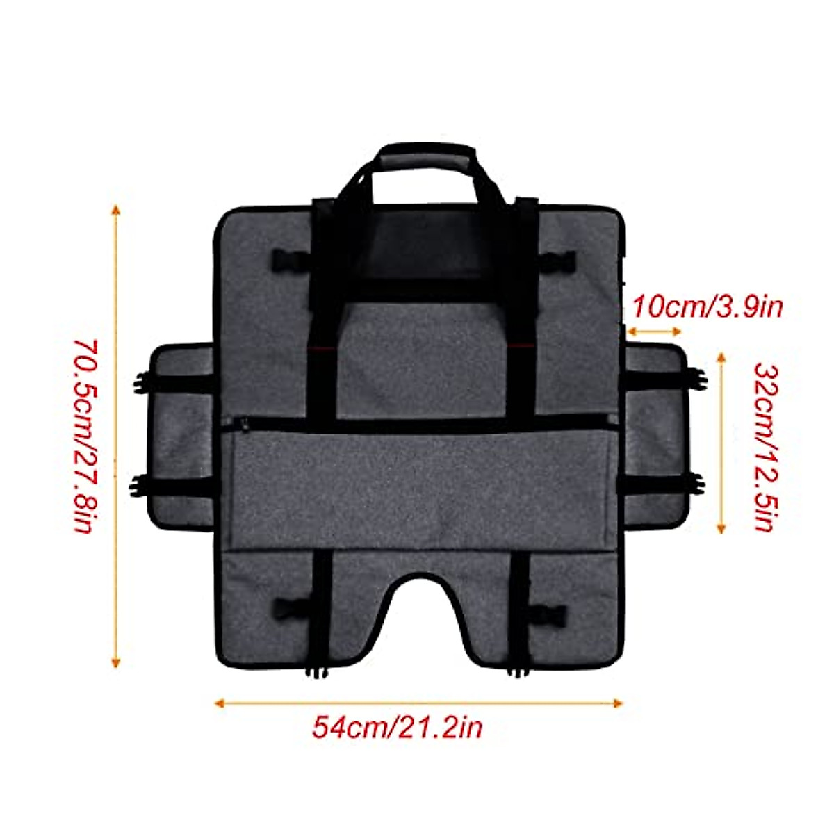 Howay Travel Carrying Case for 24in LCD Display Screen Desktop Computer Monitor Carrying Case Moving Monitor Screen Protective Monitor Bag(Black)