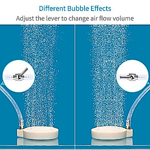 Pawfly 6 PCS 1-Way Aquarium Air Flow Control Lever Straight Valve Distributor Splitter for Fish Tank