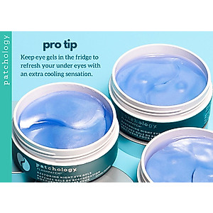 Patchology Restoring Eye Gel Patches with Retinol & Collagen - Eye Masks for Dark Circles, Puffy Eyes & Wrinkles - Anti-Aging Overnight Eye Pads Set - Brighten Skin Care for Eye Bags (30 Pairs)