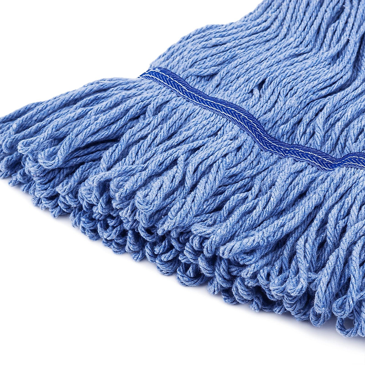 (3 Pack) Mop Head Replacement, Mop Heads Commercial,Blue Cotton Looped End String, Wet Industrial Cleaning Vintage Mop Head Replacements Refill, Swinger Loop Mop, for Heavy Duty Rubbermaid Mop Heads