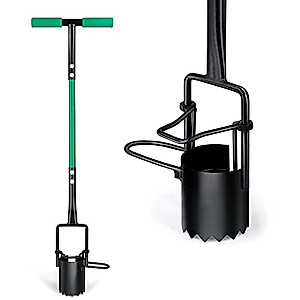 Altdorff 5-in-1 Lawn and Garden Tool, Updated Bulb Planter Long Handle for Digging, Weeding, Soil Sampler, Transplanting, Sod Plugger