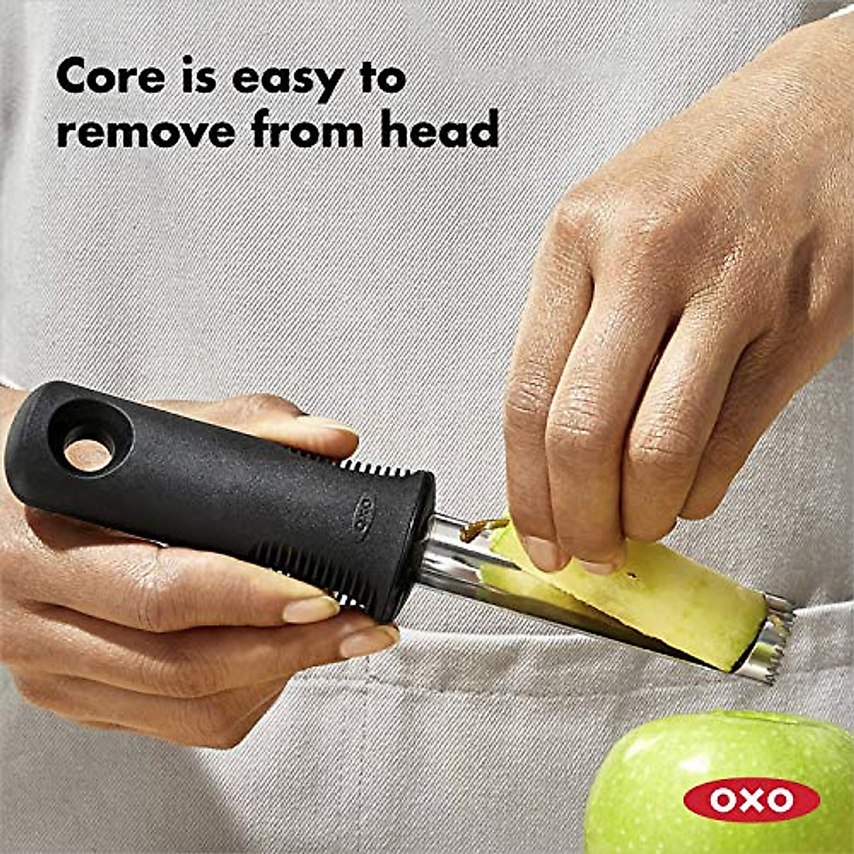 OXO Good Grips Apple Corer,1 EA, Silver/Black
