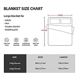 Infantown 50th Anniversary Blanket Gifts, 50th Wedding for Couple Parents Grandparent, 50th Golden Wedding Anniversary Throw Blankets Gifts for Dad Mom Husband Wife 50"X 70"