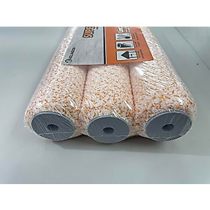 ROLLINGDOG 18 Inch Paint Roller Covers -18 Microfiber Paint Rollers for Ceiling,Wall,Floor,Decks Painting (Pack of 3, 3/8" Nap)