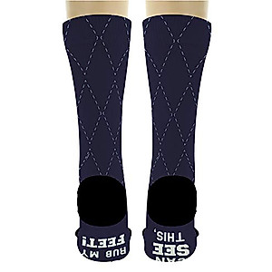 Novelty Gifts See This Please Rub My Feet Dad Humor Gifts Mom Humor Gifts 1-Pair Novelty Crew Socks
