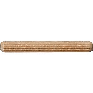 Wood Dowel Pins - Fluted - 1/4" Diameter (1/4" x 2", 100)