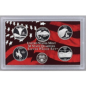 2007 S U.S. Mint 14-coin Silver Proof Set - OGP box & COA Proof