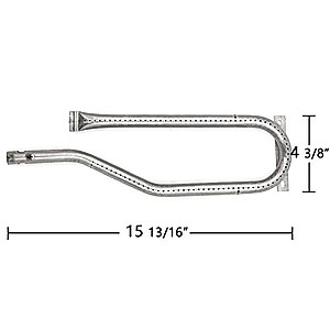 Hongso 19 1/4" Grill Grates 17 3/4” Heat Plates and 15 13/16" Burner Tubes for Jenn-Air Nexgrill 720-0337 720-0512 730-0337, Members Mark 720-0586A Grill Models