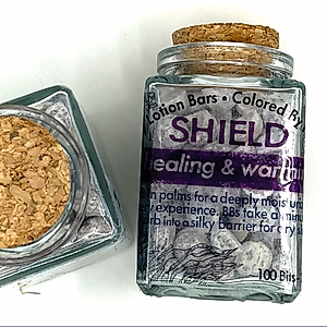 Cinnamon & Pepper lotion bars. Shield Butter Bits for dry skin. Single-serving hand cream. Organic. Vegan. Zero-waste (100 & Jar)