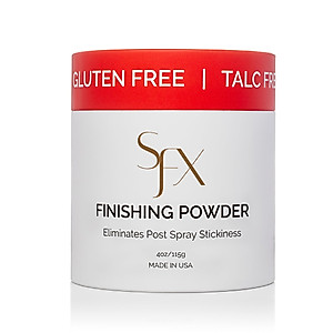 SunFX Post Spray Tan Translucent Finishing Powder | Talc Free | Sunless Tanning Setting Powder | Shimmer Body Bronzing Powder | (Tropical Burst, 4.00 Ounce (Pack of 1)