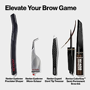 Revlon Eyebrow Precision Shaper, Reusuable, Easy to Remove Unwanted Hairs, Japanese Steel with Protective Shield
