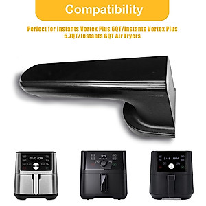 HQT Air Fryer Handle for Instants Vortex Plus 6QT Air Fryers, Upgraded Air Fryer Handle for Instants Vortex Plus 5.7QT/Instants 6QT Air Fryer, Ergonomic Design, Dishwasher Safe