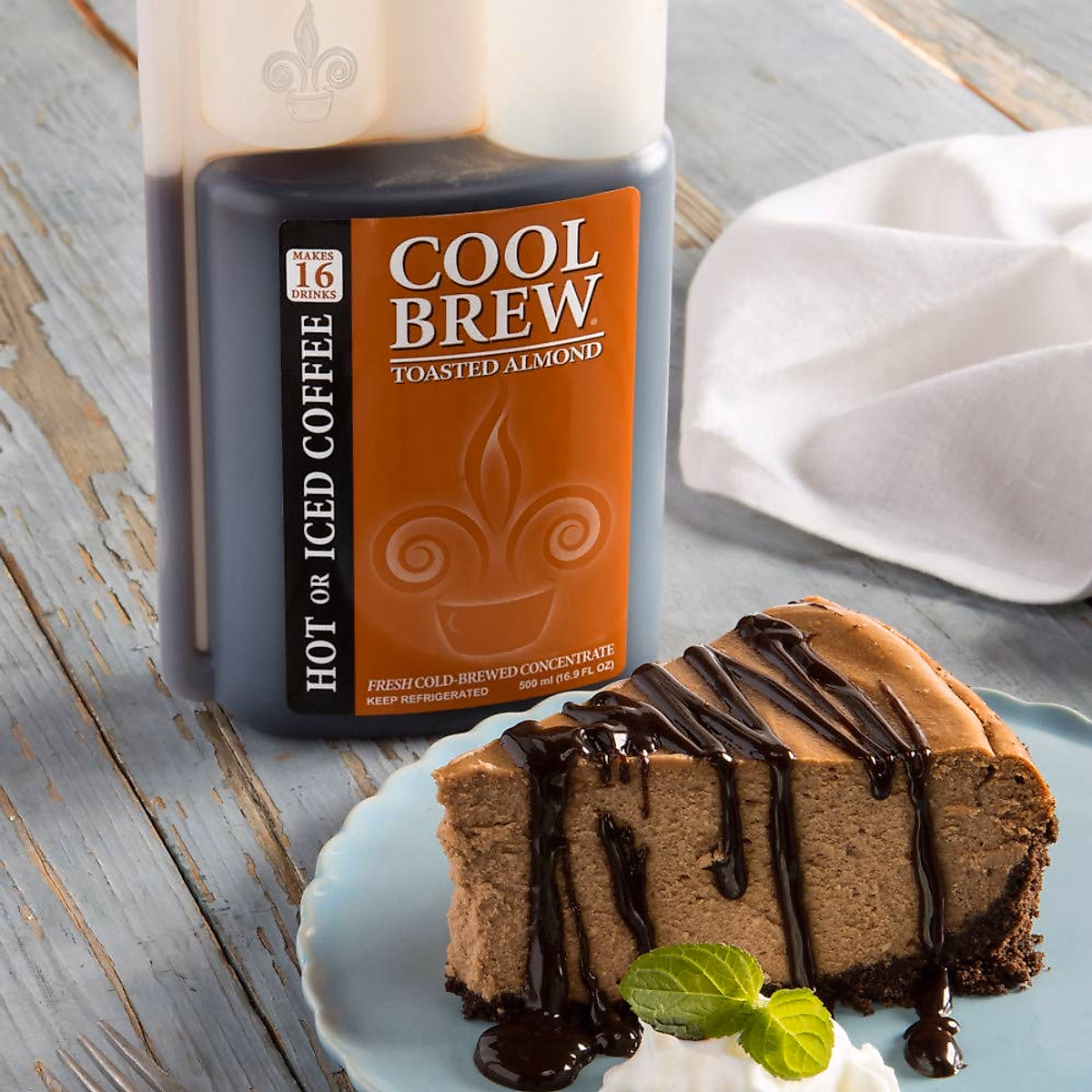 CoolBrew Original 6 Pack - 16 DRINKS PER BOTTLE - Fresh Cold Brew Liquid Concentrate - For Iced or Hot Coffee, Unsweetened, No Preservatives