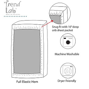 Trend Lab Winter Forest Deluxe Flannel Fitted Crib Sheet