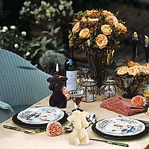 2PCS Body Shaped Candles, Body Soy Candle Female Body Shaped Candle Woman Torso Candle Home Decoration for Bedroom Bathroom Aesthetic Decoration (White and Black)