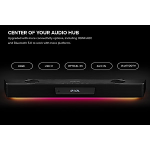 Creative Sound Blaster Katana V2 RGB True 5.1 Multi-Channel Gaming Soundbar with Subwoofer, ft. Tri-Amplified 5-Driver Design and Super X-Fi Technology, SXFI Battle Mode