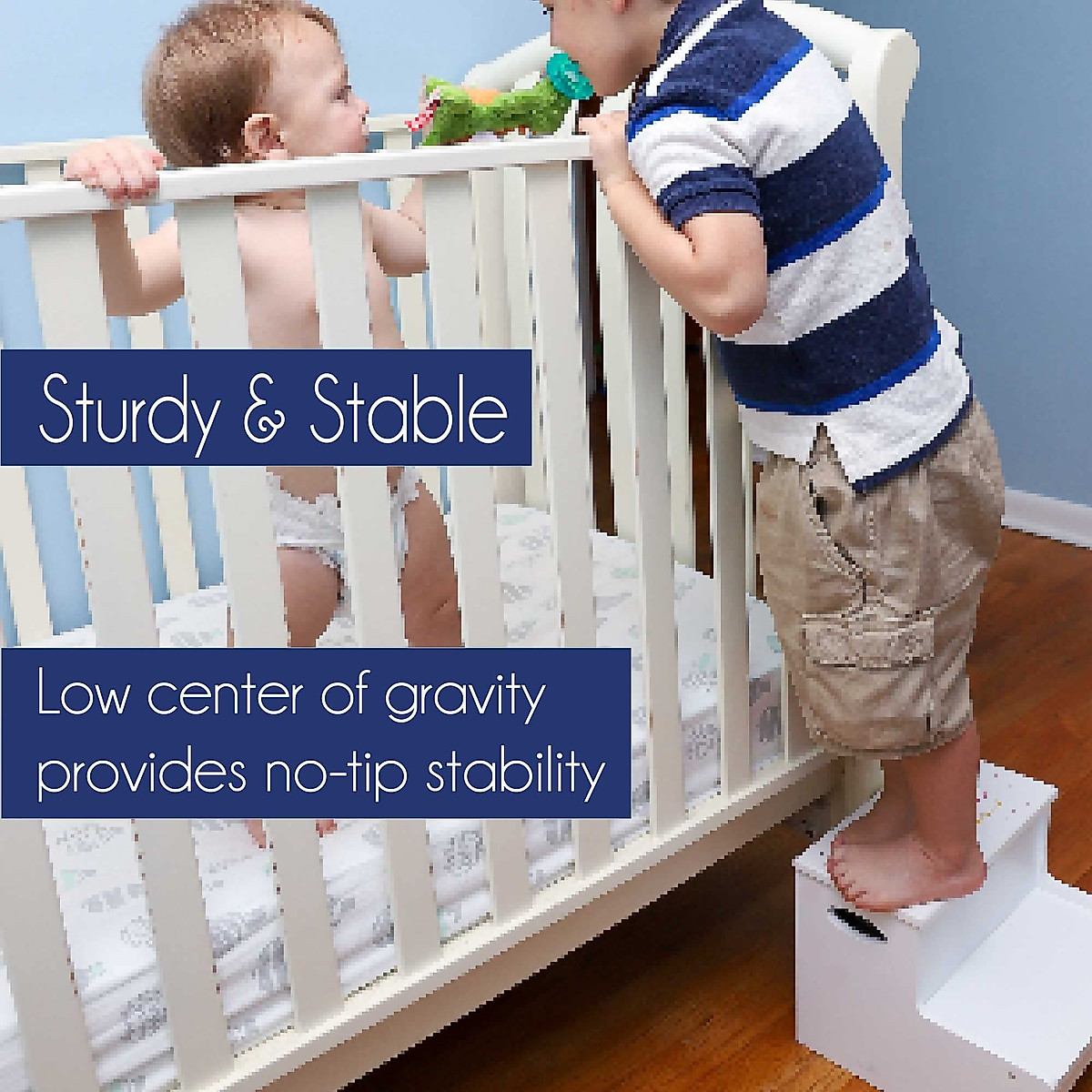 Personalized Espresso Step Stool (Dinosaur)