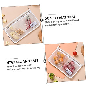 SOLUSTRE Fridge Shelf Organizer 2pcs Refrigerator Storage Bag Sideboard Pp Mesh Refrigerator Bag