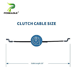 POSEAGLE 762259MA Auger Drive Cable Replaces Craftsman 762259ma, Craftsman 762259, Murray 762259MA, Murray 1501124MA