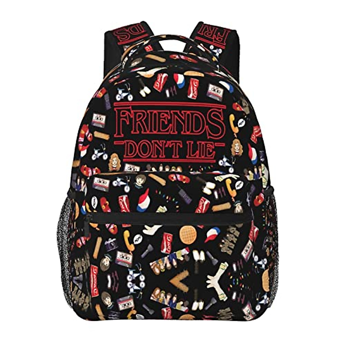 Yshenghong Friends Backpack for Teen stranger 15.7 Inch Bag Laptop Student Large Capacity Book Bag Adult Travel Black