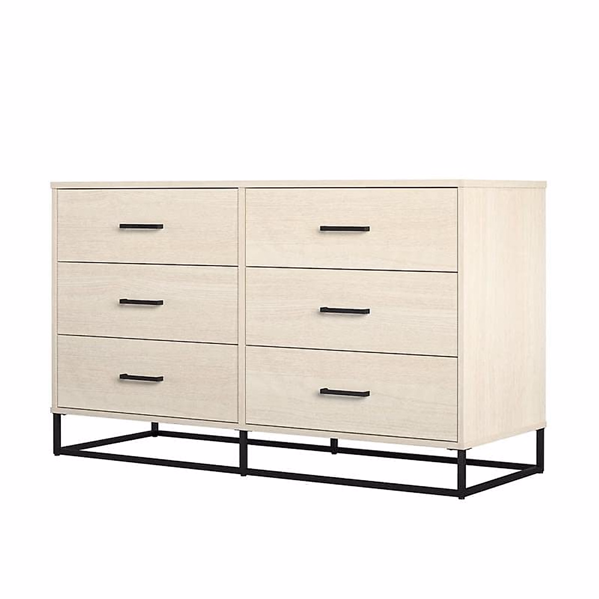Novogratz Kelly 6 Drawer, Ivory Oak Dresser