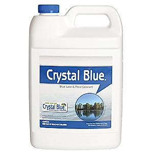 Crystal Blue Lake and Pond Dye - 1 Gallon - Royal Blue Color Treats up to 1 Acre - Clean, Clear & Crystal Blue Water - Environmentally Friendly Pond Dye