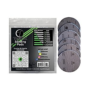 TruCut Sanding Pads | 6 Pack | 5" Diameter | Sanding Pad Made for Bowling Balls | Bowling Ball Resurfacing | Surface Management | Bowling Ball Restoration | Bowling Supplies & Accessories